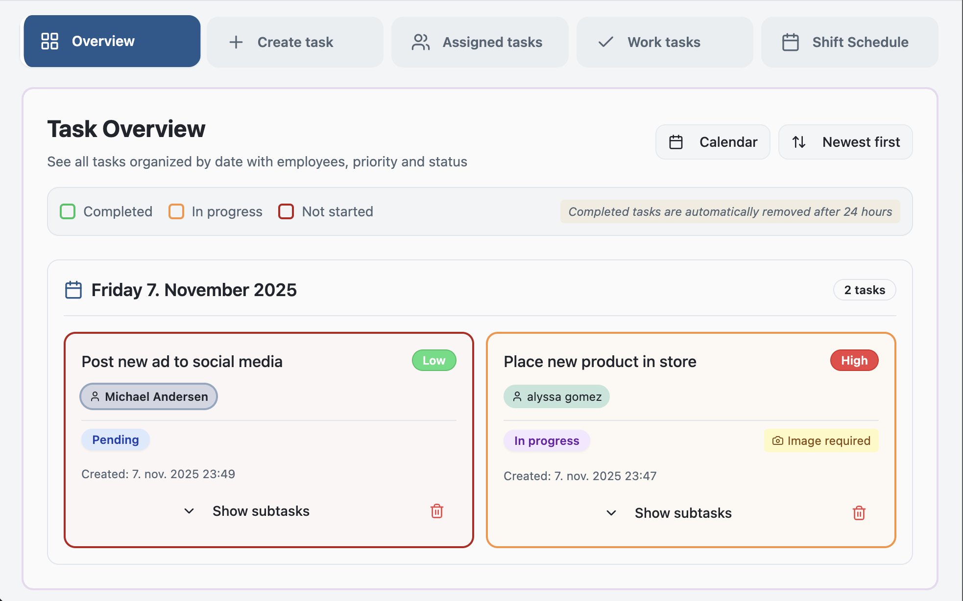 StaffTask - Simple Task Management